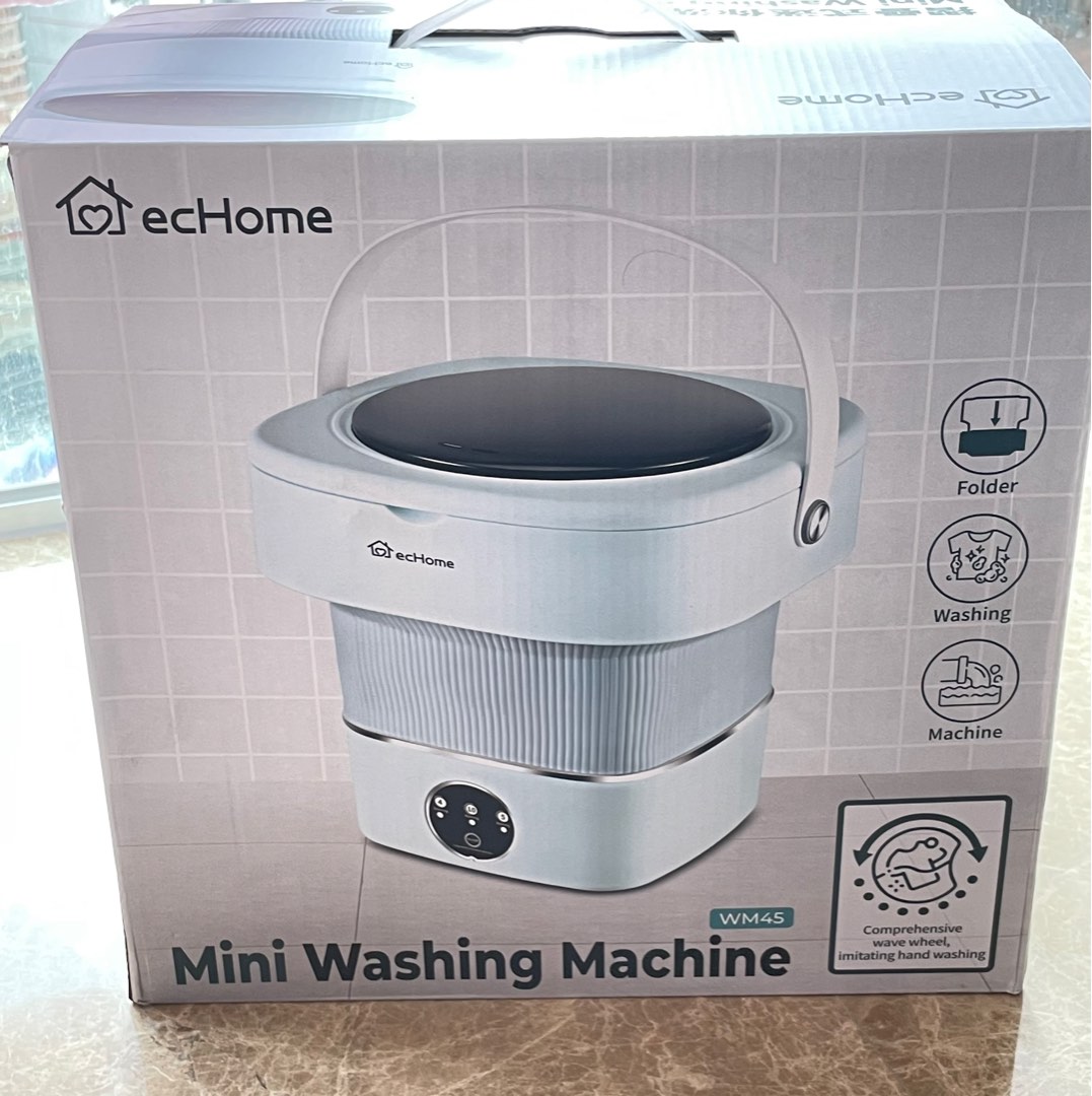 EcHome mini washing machine 迷你洗衣機, 家庭電器, 洗衣機及乾衣機 - Carousell