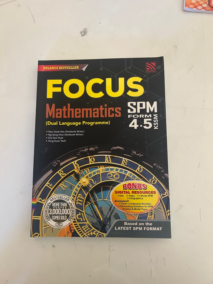 FOCUS SPM KSSM Mathematics Form 4 and Form 5 DLP, Hobbies & Toys, Books ...