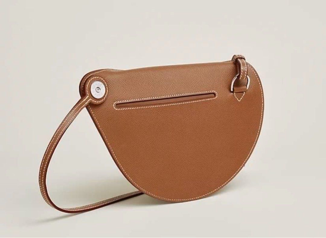 HERMES Petit Course Sling Bag (Gold brown color with GHW) on Carousell