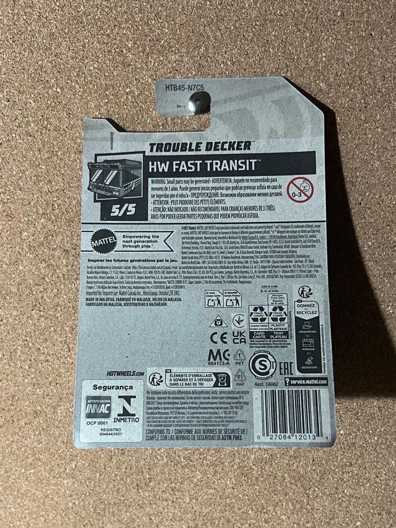 Hot Wheels Trouble Decker, Hobbies & Toys, Toys & Games on Carousell