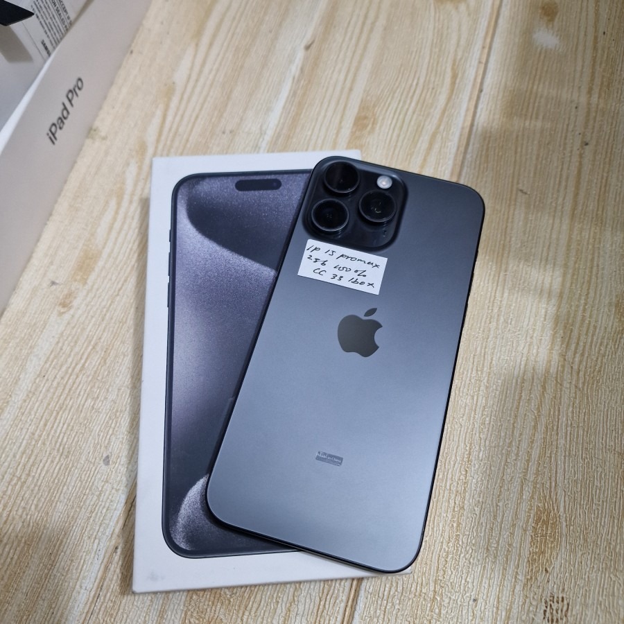 (IBOX) iPhone 15 Pro Max 256GB Second Resmi ibox like new 15 promax 256, Telepon Seluler ...