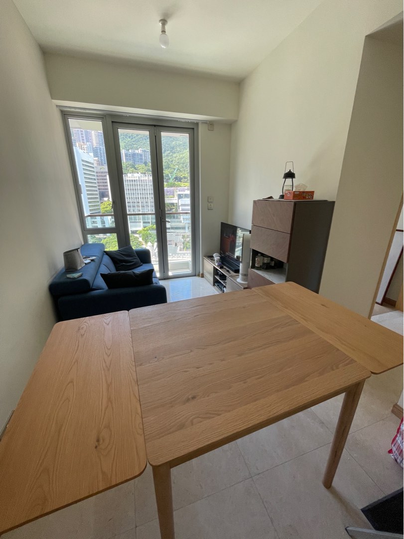 Indigo dining table (with attachable wings), 傢俬＆家居, 傢俬, 桌子 - Carousell