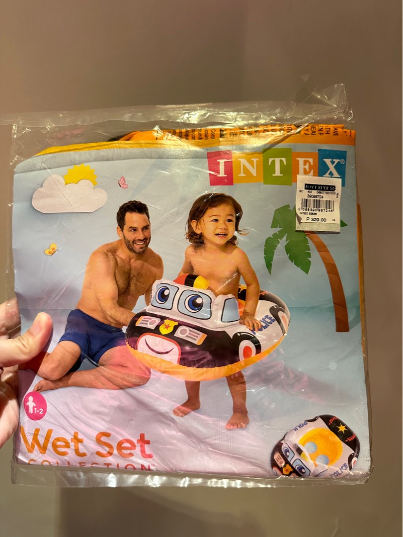 Intex swimming floater - police car design (sealed), Babies & Kids ...