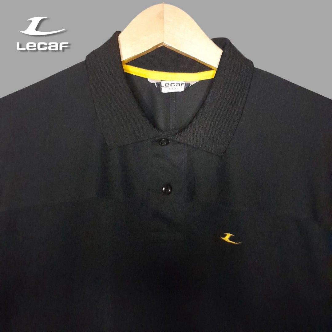 LECAF Kaos kerah pria, Fesyen Pria, Pakaian , Atasan di Carousell