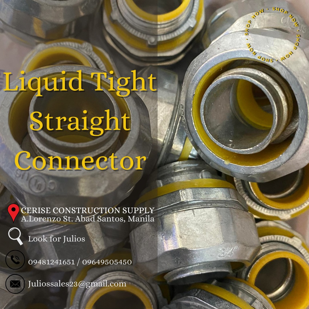 Liquid Tight Straight Connector, Commercial & Industrial, Construction ...