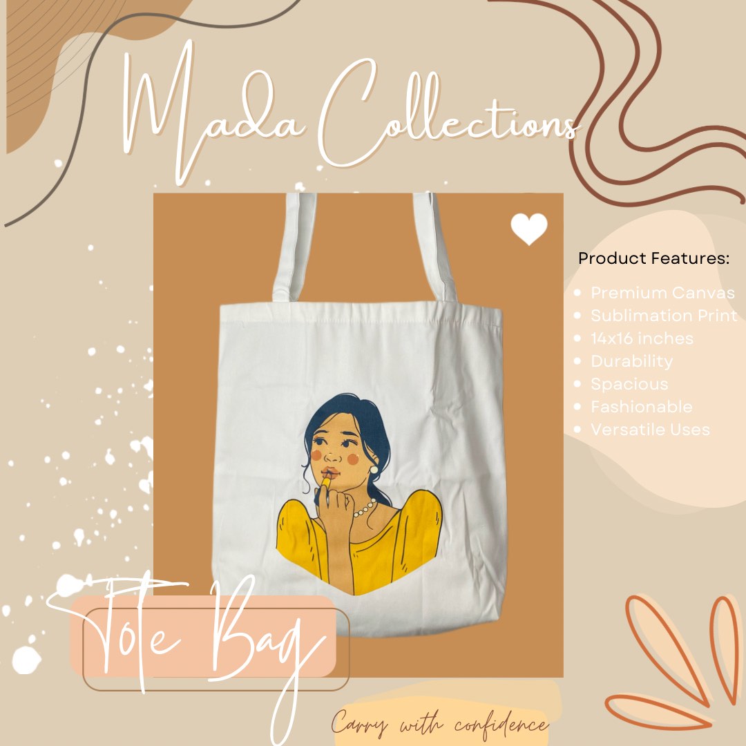 Mada Tote Bags (Binibini), Women's Fashion, Bags & Wallets, Tote Bags ...