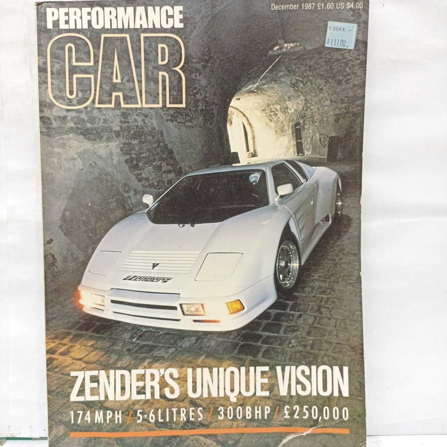 Majalah Performance Car December 1987 Zender Unique Vision $4,00, Buku ...
