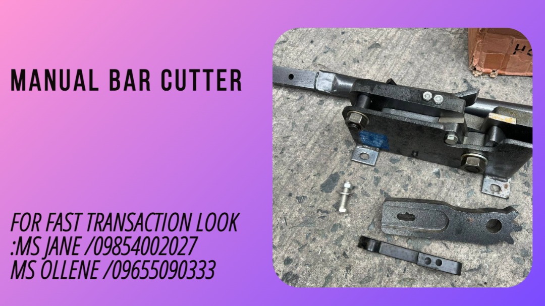 MANUAL BAR CUTTER, Commercial & Industrial, Construction Tools ...
