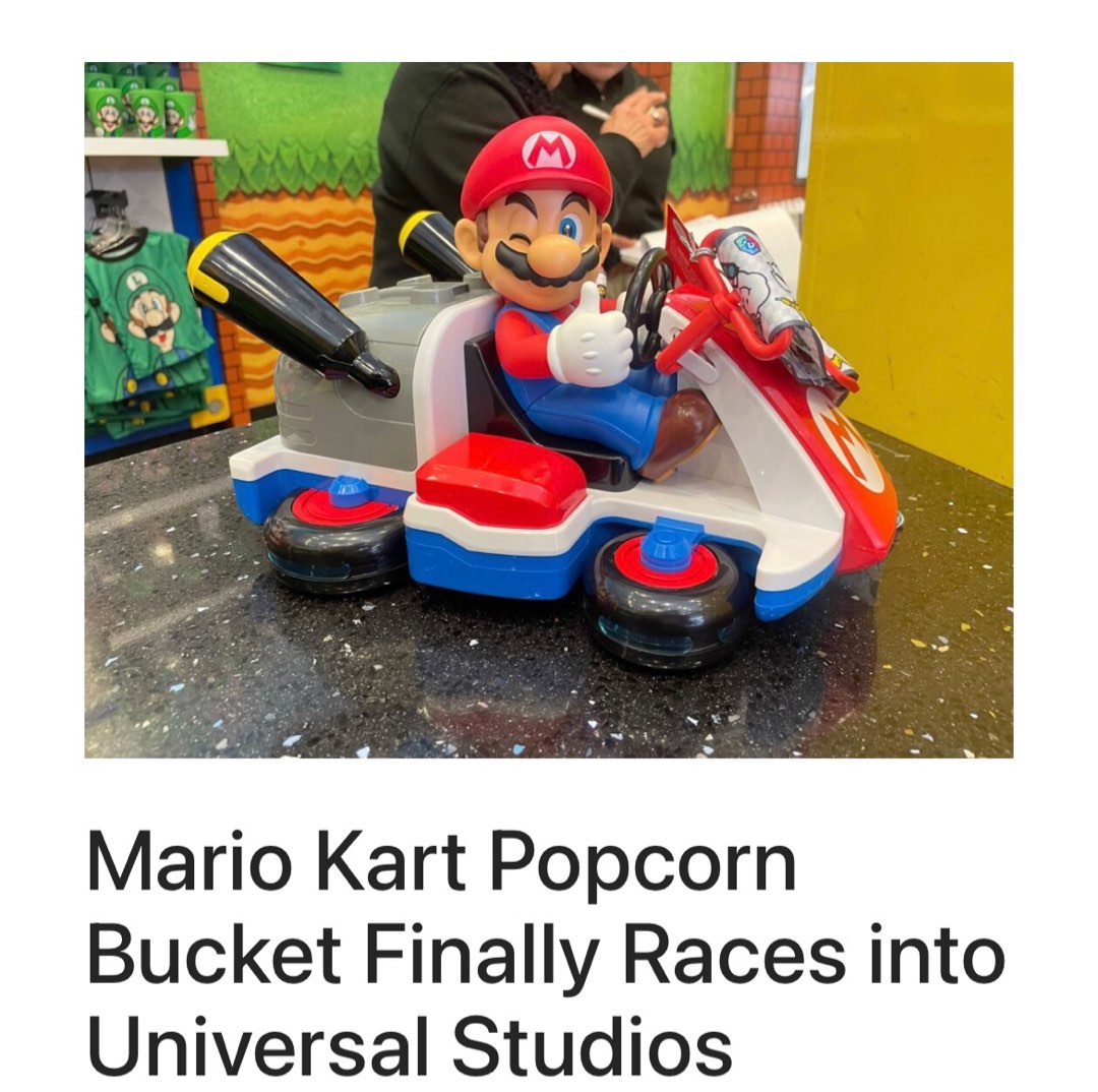 Mario kart popcorn bucket, Hobbies & Toys, Toys & Games on Carousell