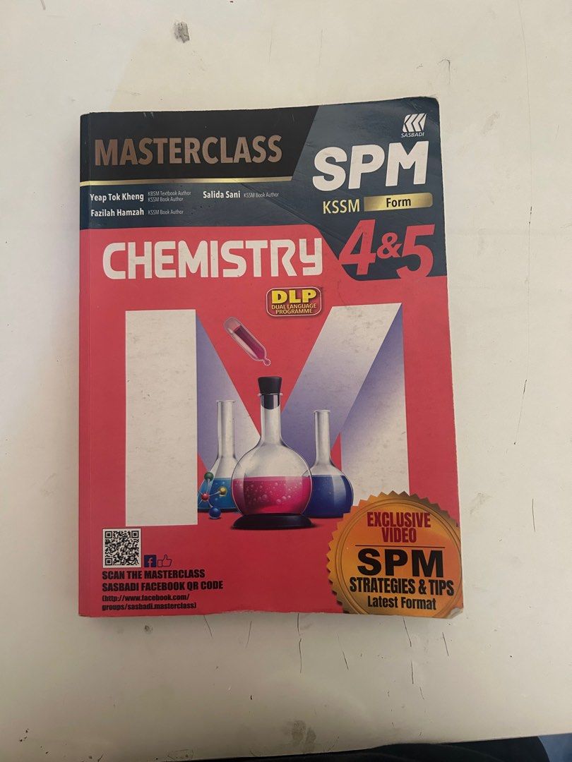 Masterclass KSSM Chemistry Form 4 and Form 5 DLP, Hobbies & Toys, Books & Magazines, Textbooks ...