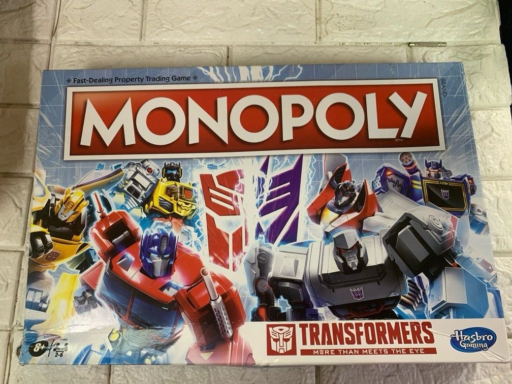 Monopoly Transformers (Sealed) Original Hasbro, Hobbies & Toys, Toys ...