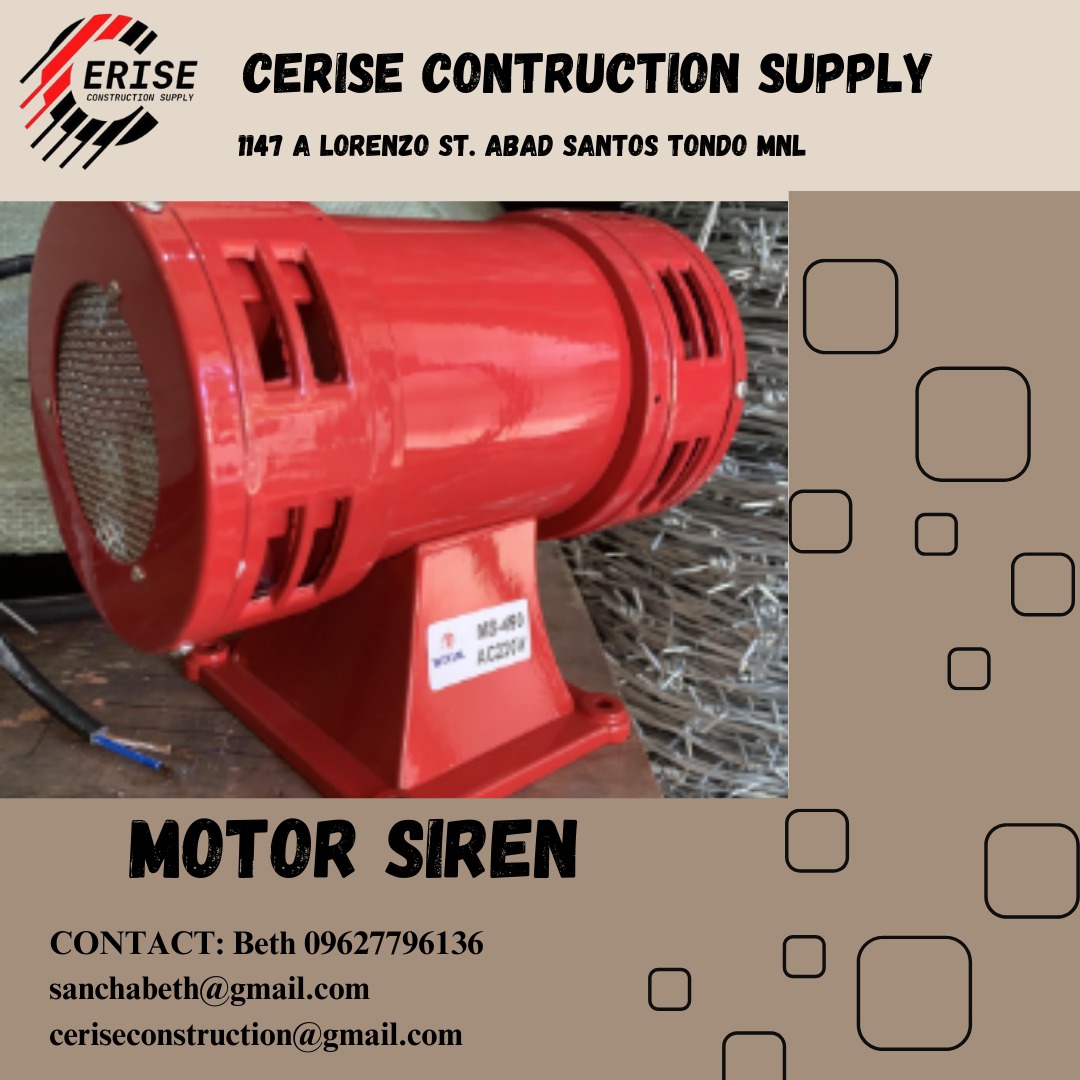 Motor Siren, Commercial & Industrial, Construction Tools & Equipment on ...