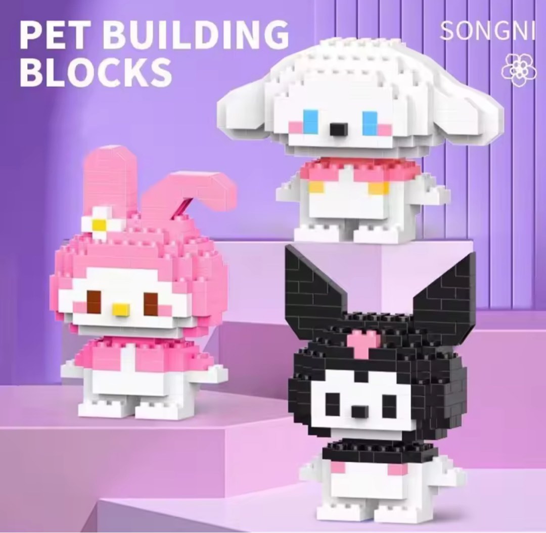 My Melody & Kuromi Blocks Mini Lego Set, Hobbies & Toys, Toys & Games ...