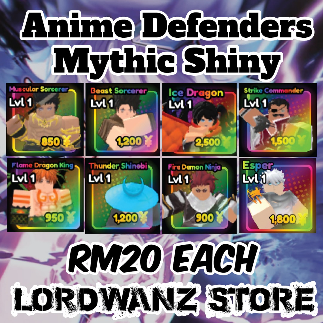 Mythic Shiny Anime Defenders, Hobbies & Toys, Books & Magazines, Comics ...