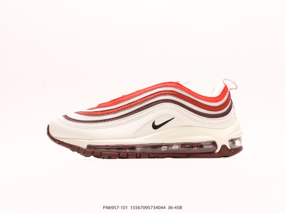 Nike Air Max 97 "White/Dune Red" FN6957-101 shoes us 5 - us 11, Babies & Kids, Babies & Kids ...