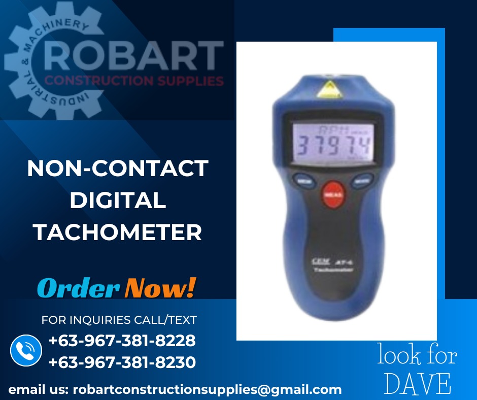 NON-CONTACT DIGITAL TACHOMETER, Commercial & Industrial, Construction ...