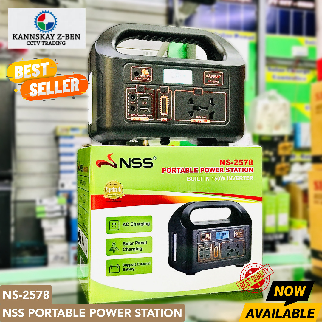 NSS 220V 150W PORTABLE POWER STATION GENERATOR WITH 12000MAH BATTERY ...