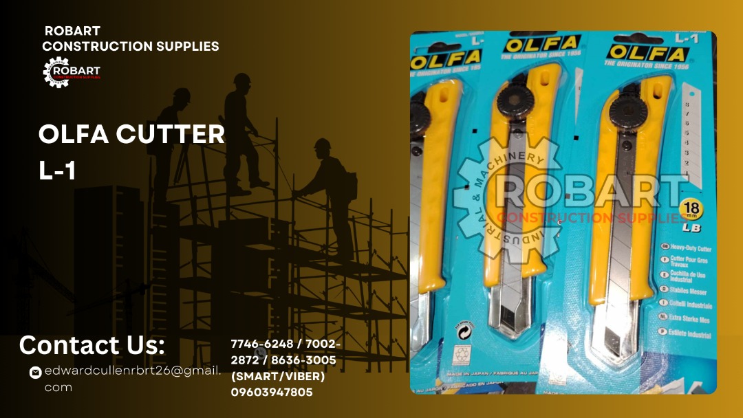 Olfa Cutter Mode: L-1, Commercial & Industrial, Construction & Building Materials on Carousell