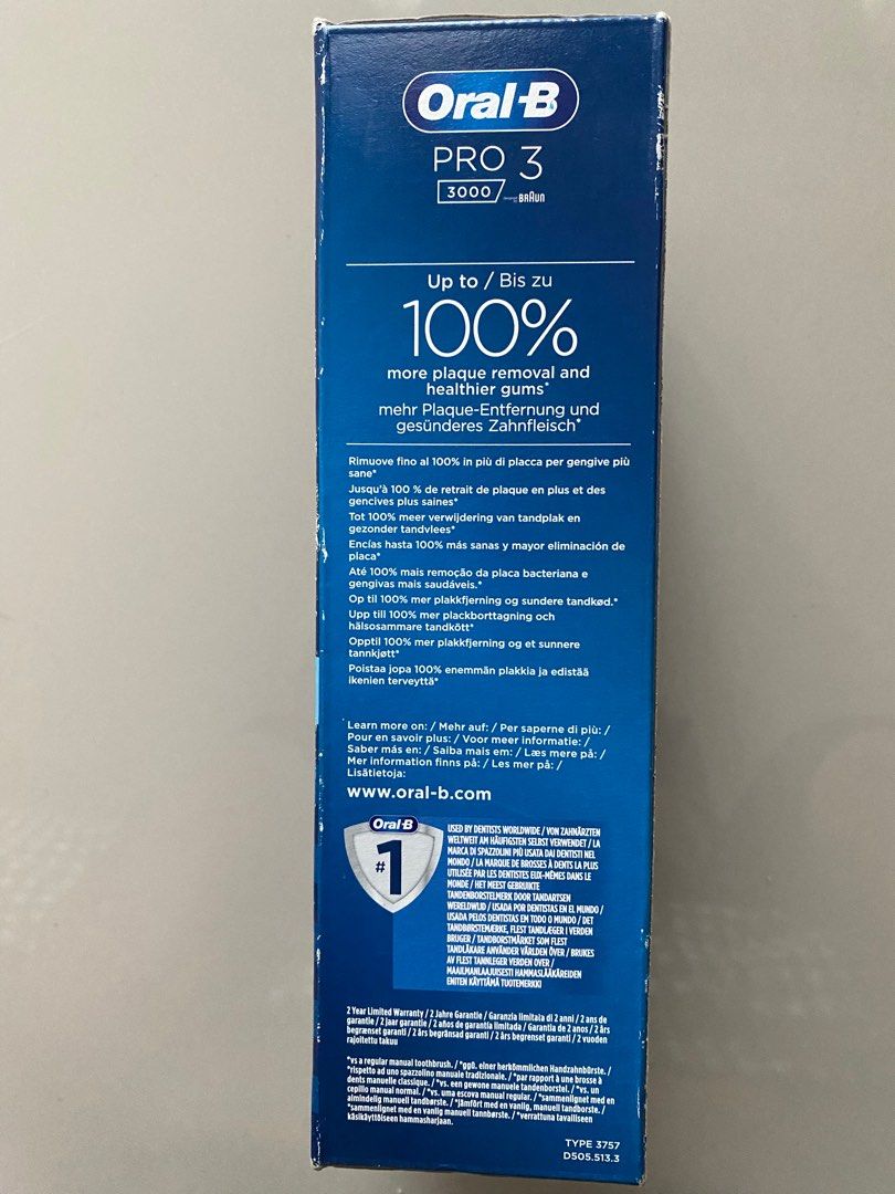 Oral B Pro 3 3000 Braun, Beauty & Personal Care, Oral Care on Carousell