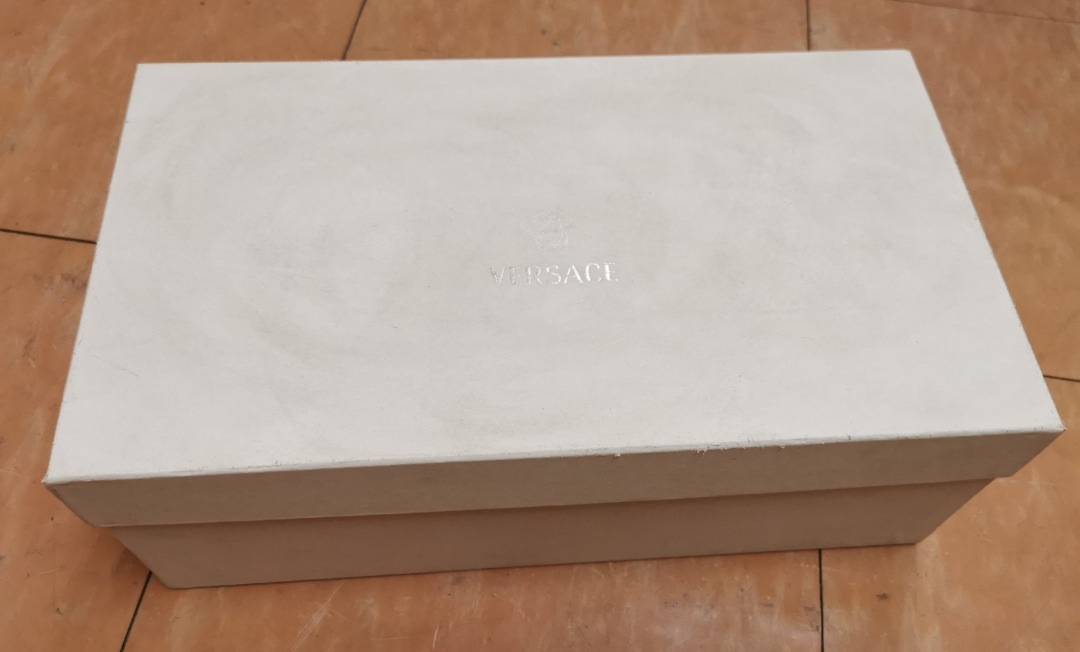 Original VERSACE EMPTY SHOE BOX, Men's Fashion, Footwear, Shoe inserts ...