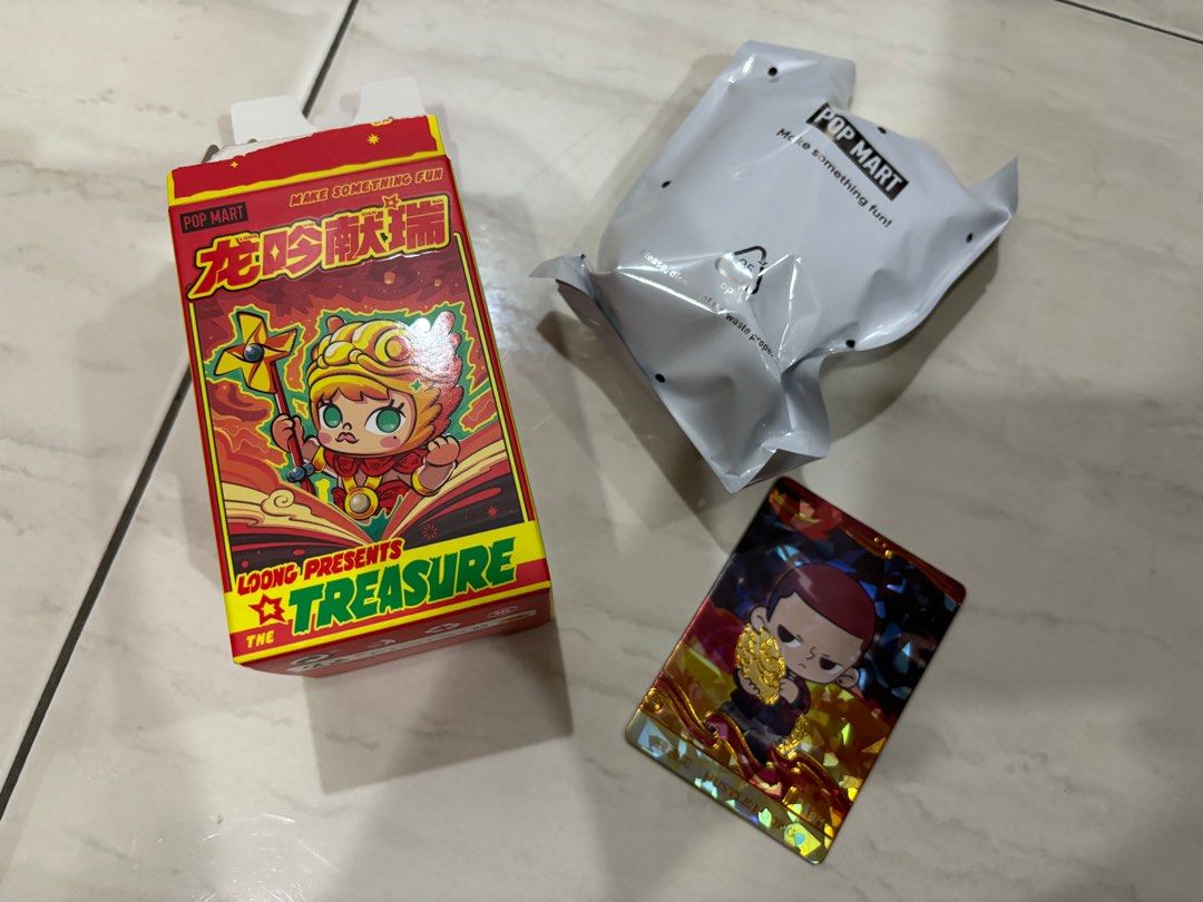PopMart - Loong Presents the Treasure Series Blind Box, Hobbies & Toys ...