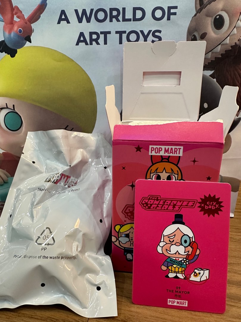 PowerPuff Girls (CryBaby) Pop Mart Mayor, Hobbies & Toys, Toys & Games on Carousell