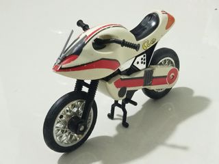 Vintage 1996 bandai japan Ultraman Tiga GUTS motorcycle + rider ...
