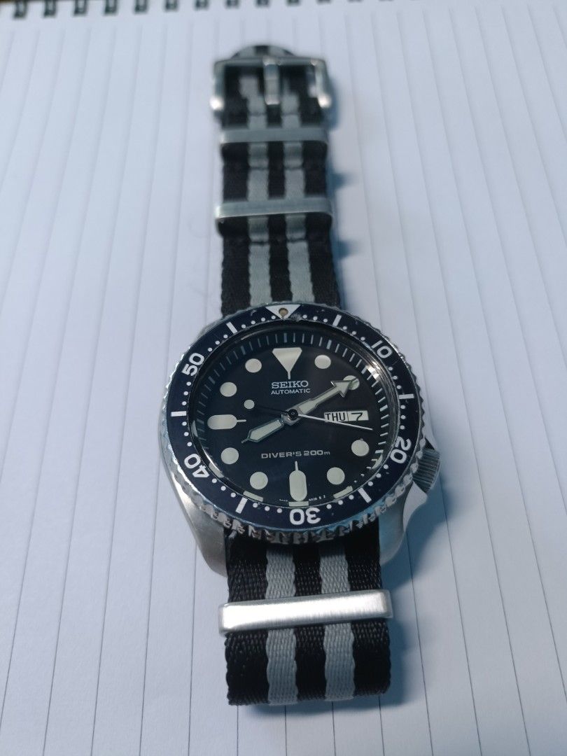 Seiko SKX007 (Discontinued) with James bond NATO strap, Jubilee ...