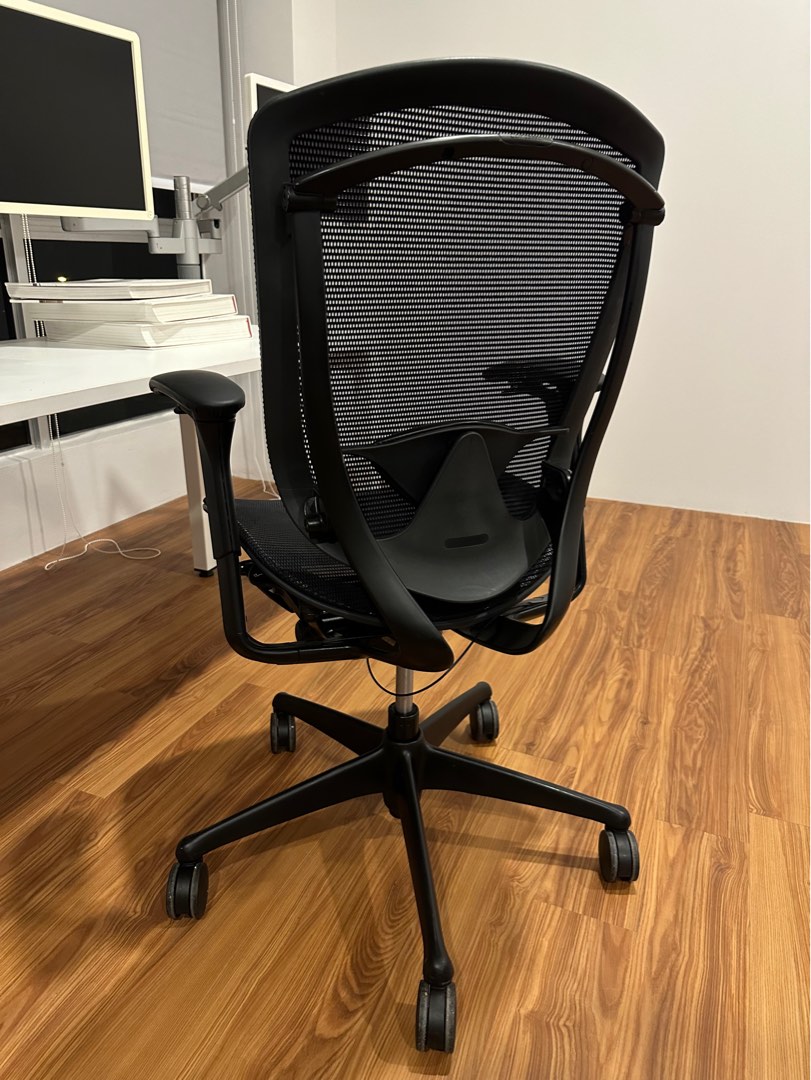 September sale Okamura contessa high end office chair full black ...