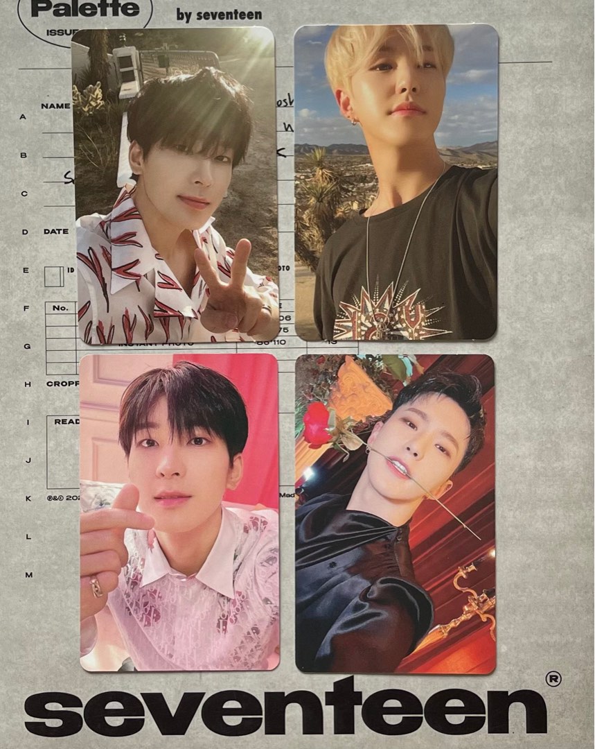 Seventeen wonwoo hoshi season greetings 2023 sg2023 henggarae hana dul set album photocard set ...