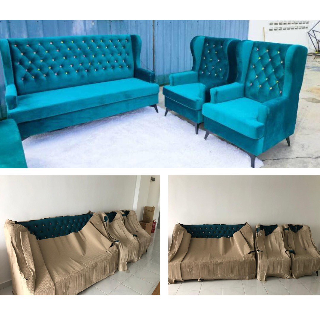 SOFA BALDU EMERALD GREEN, Furniture & Home Living, Furniture, Sofas on ...