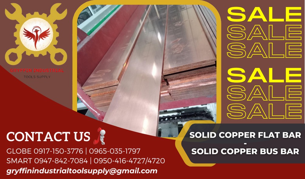 SOLID COPPER FLAT BAR - SOLID COPPER BUS BAR (CUT TO SIZE AVAILABLE ...