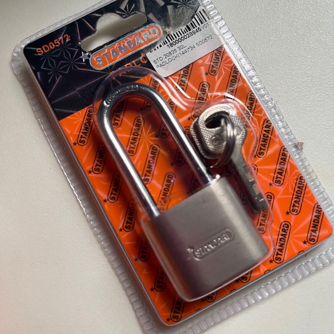 standard padlock key 30mm long, Furniture & Home Living, Security ...