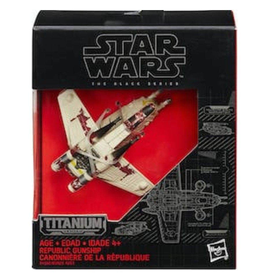 Hasbro Titanium TBS Star Wars AotC REPUBLIC GUNSHIP Die-cast ...