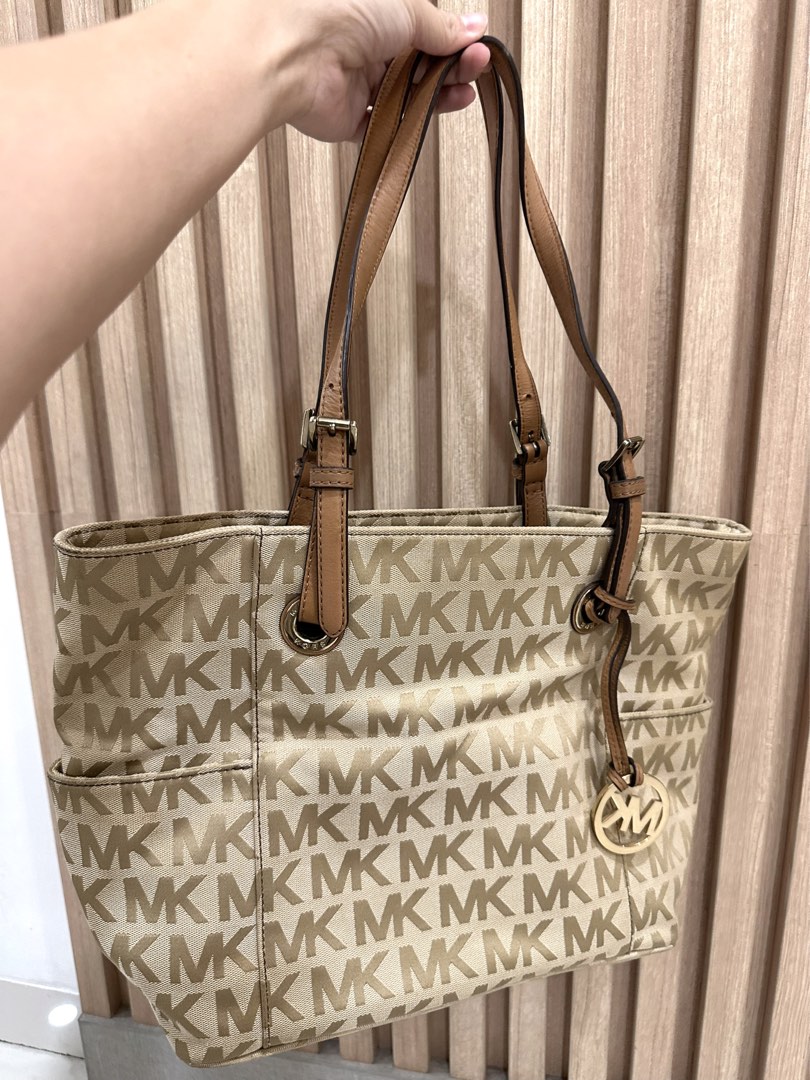 Tas michael kors MK coklat ORIGINAL, Fesyen Wanita, Tas & Dompet di ...