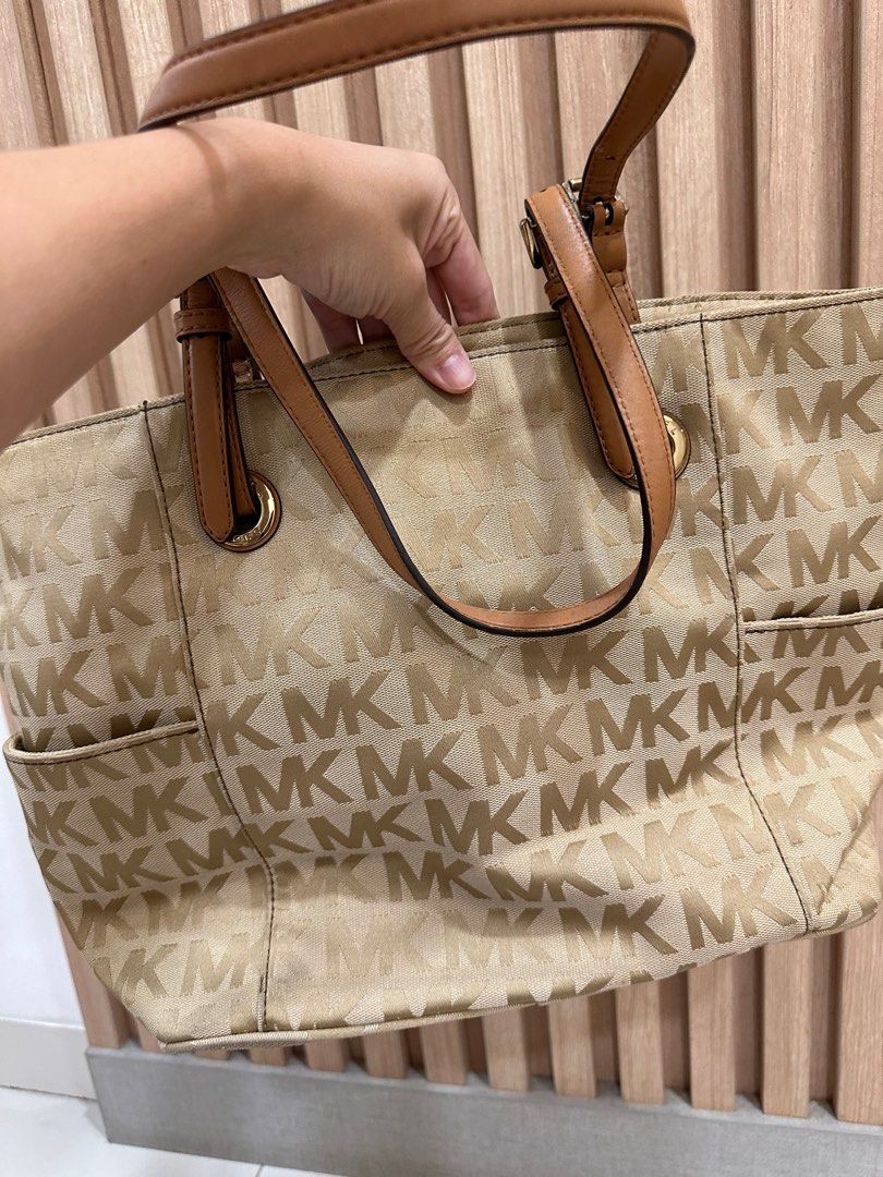 Tas michael kors MK coklat ORIGINAL, Fesyen Wanita, Tas & Dompet di ...