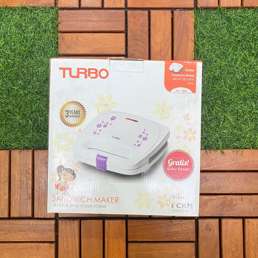 Turbo Sandwich Maker Toaster, Kitchen & Appliances di Carousell