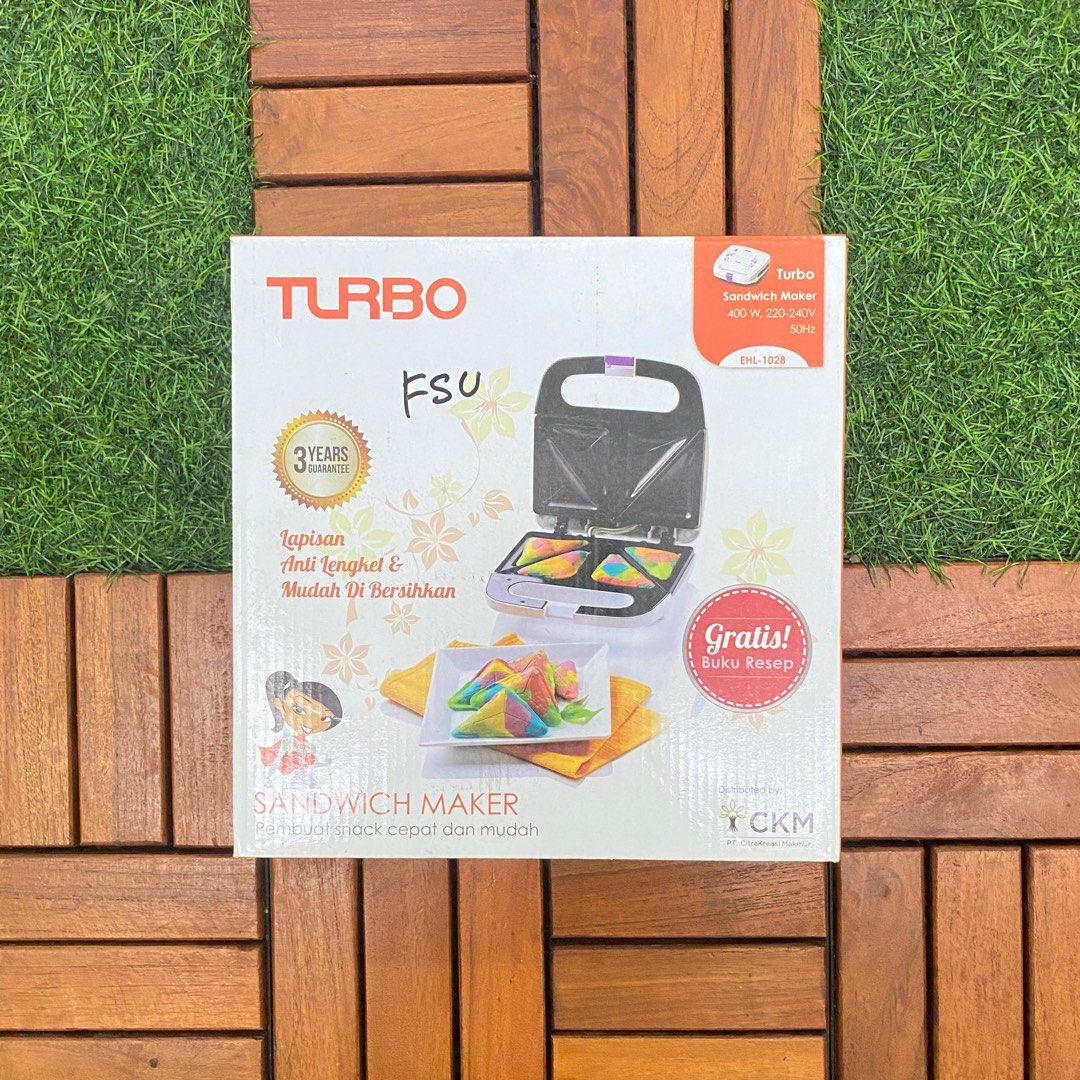 Turbo Sandwich Maker Toaster, Kitchen & Appliances di Carousell