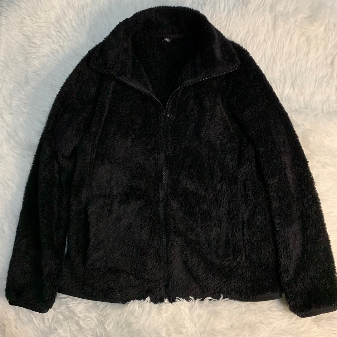 Uniqlo Fleece Jacket (Teddy Bear Jacket), Women's Fashion, Coats ...