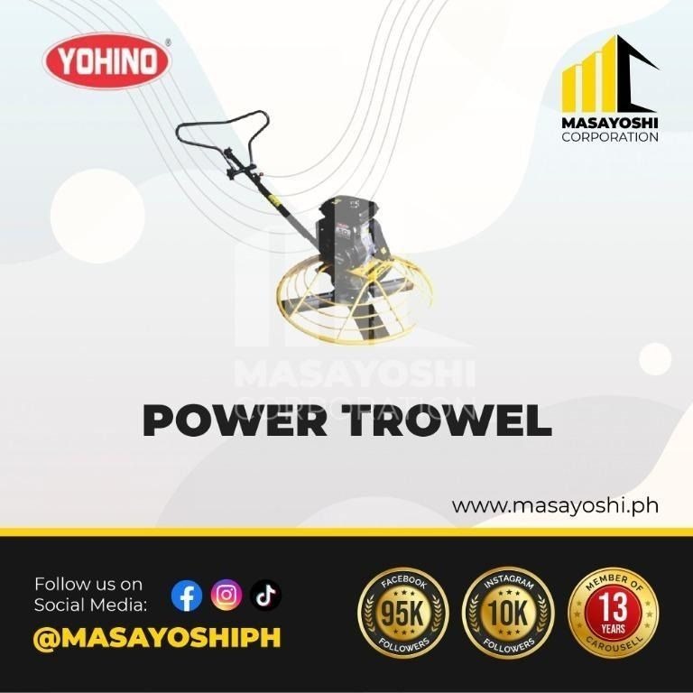 Yohino Engine Power Trowel | SM1000-EY20 | Power Tools, Commercial ...