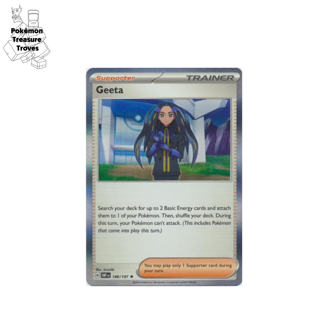 [$0.50] Pokemon Obsidian Flames Trainer Geeta Card, Hobbies & Toys ...