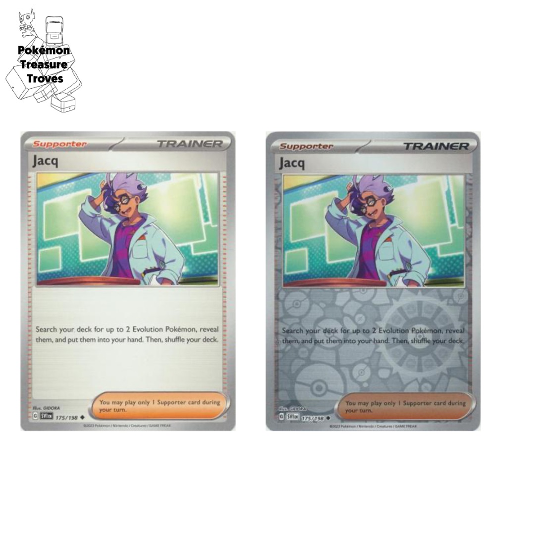 [$0.70] Pokemon Scarlet & Violet Trainer Jacq Normal & Reverse Holo ...