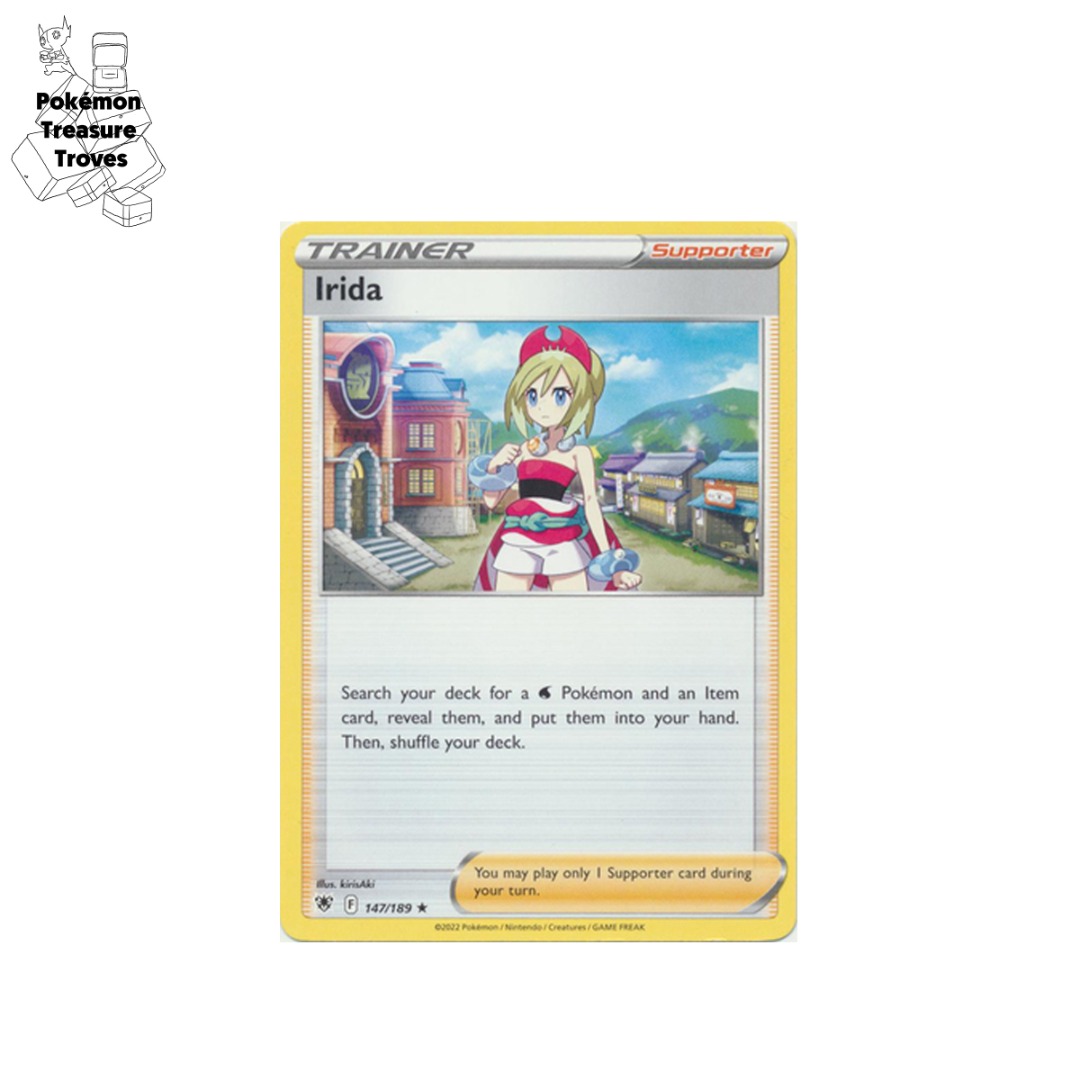 [$0.80] Pokemon Astral Radiance Trainer Irida Non-Holo Card, Hobbies ...