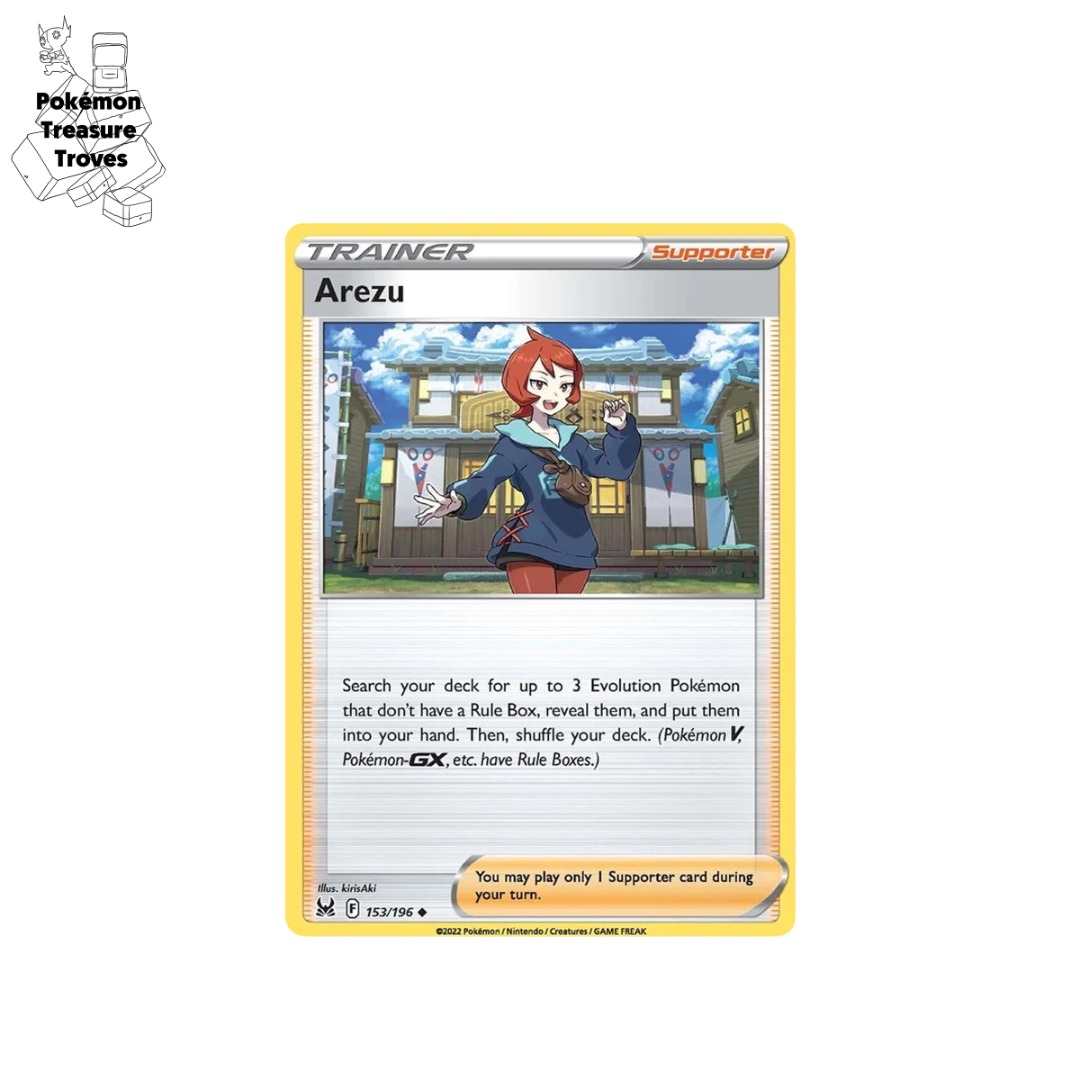 [$0.80] Pokemon Lost Origin Trainer Arezu Card, Hobbies & Toys, Toys ...