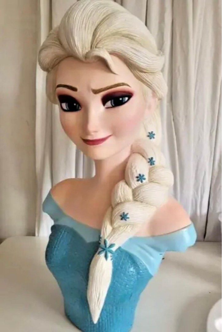 1:1 Elsa Frozen Bust Custom Statue, Hobbies & Toys, Toys & Games on ...