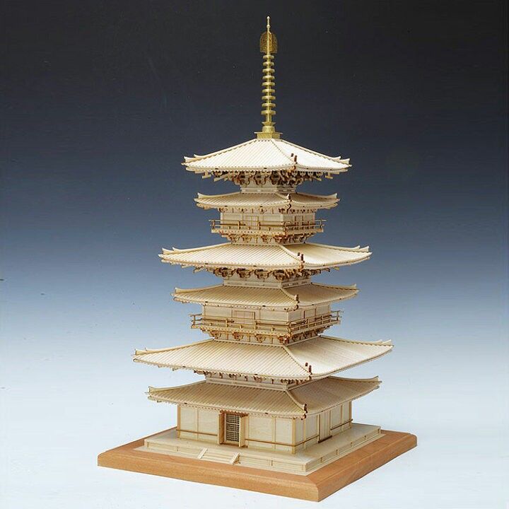 1/75 Yakushiji Temple East Tower Wooden model kit, Hobbies & Toys ...
