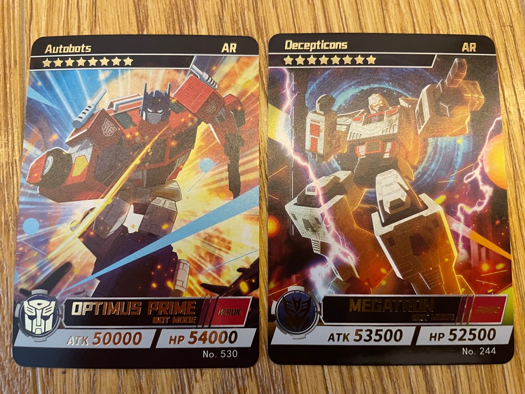變形金剛 AR 萬奇卡24張 Transformers Vanch card, 興趣及遊戲, 玩具 & 遊戲類 - Carousell