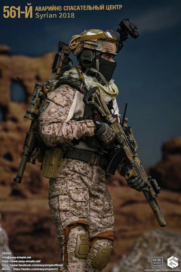 [預訂] Easy Simple 1/6 俄軍SSO部隊 敍利亞 2018 ES26066 可動人偶模型, 興趣及遊戲, 玩具 & 遊戲類 ...