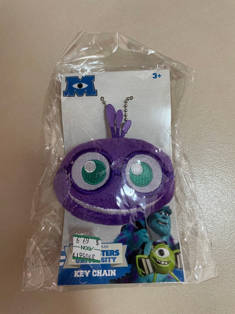 怪獸大學變色龍公仔鎖匙扣 Monsters University Randy Boggs Key Chain PIXAR, 興趣及遊戲, 玩具 ...
