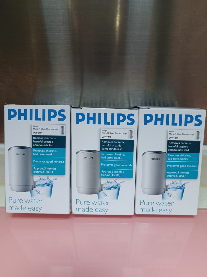 飛利浦 Philips - WP3922 水龍頭濾水器替換濾芯, 家庭電器, 廚房電器, 濾水器及飲水機 - Carousell